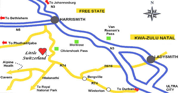 Little Switzerland Map