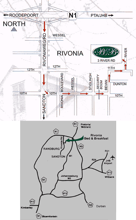 Rivonia Premier Lodge Map